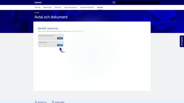 Hjälp när du ska signera digitala avtal | Nordea
