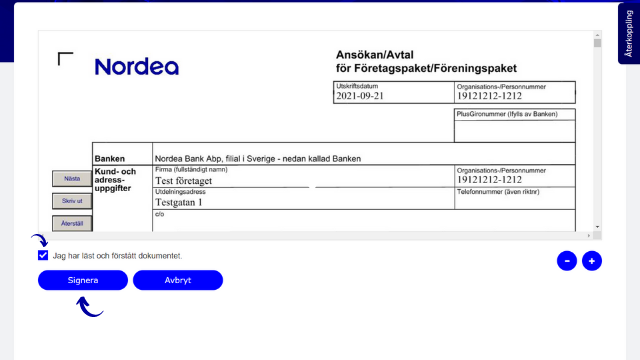 Hjälp när du ska signera digitala avtal | Nordea